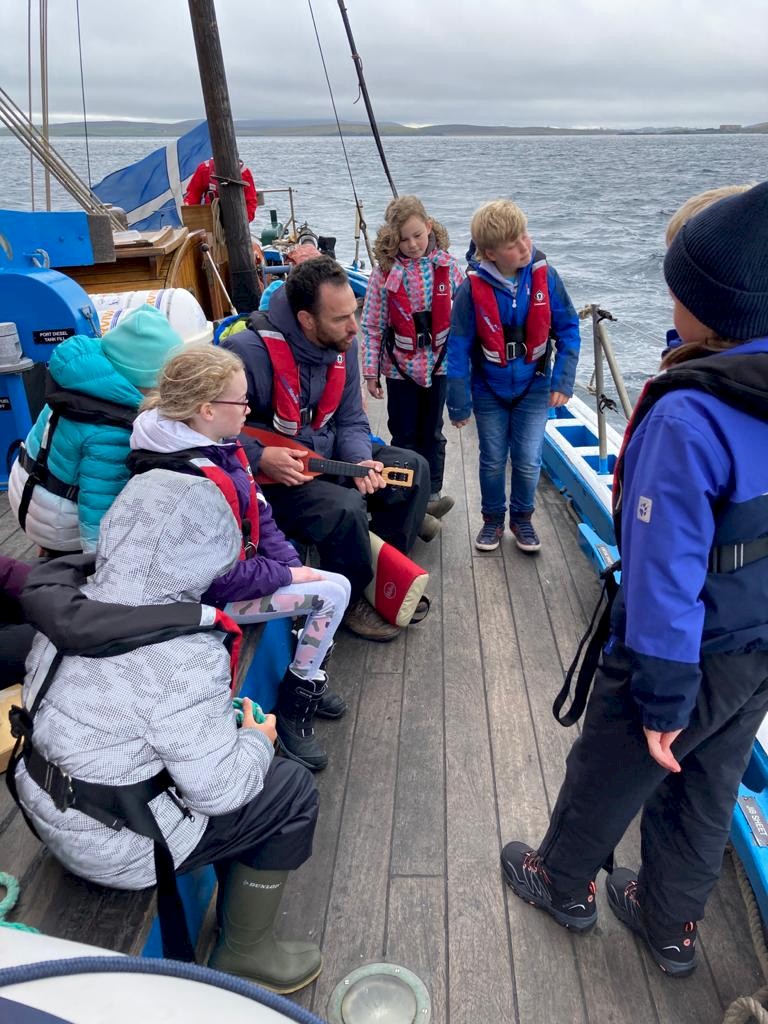 Sandwick Junior High School Pupils have a fantastic time aboard the ...
